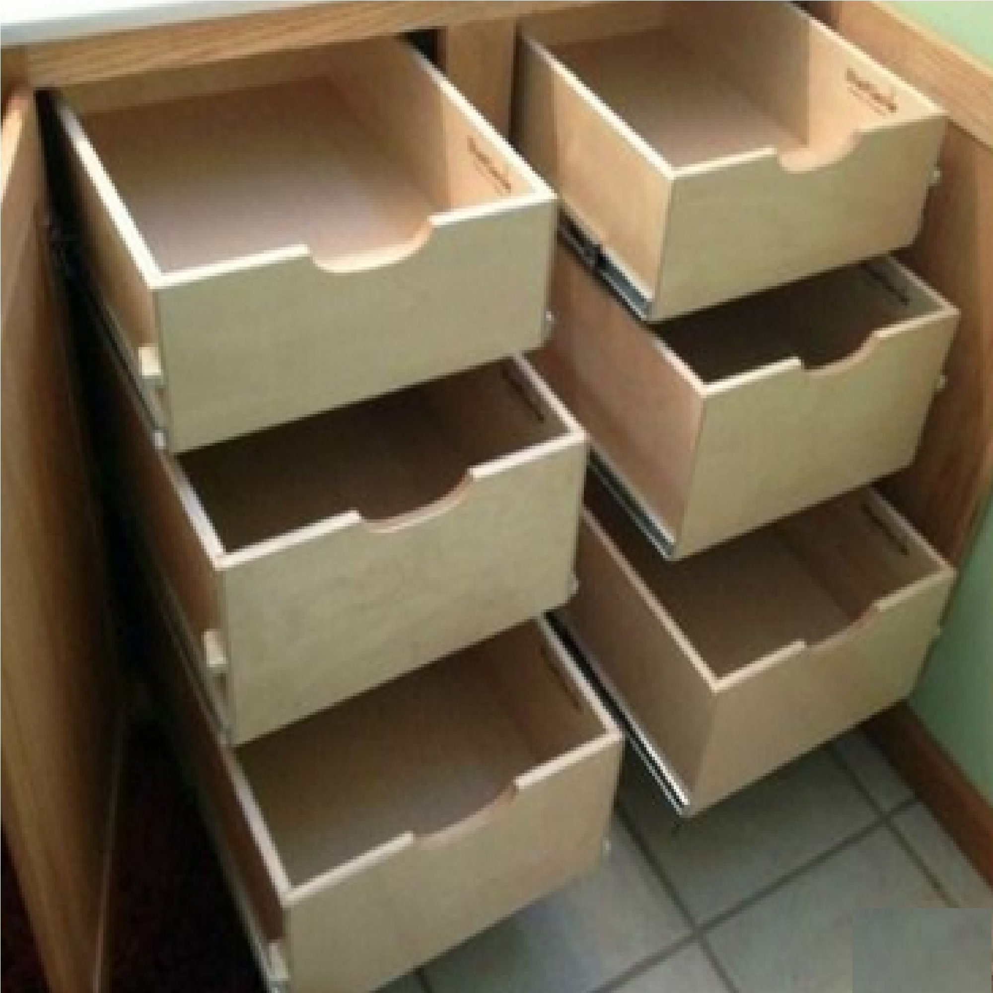 Wood Drawer 4h soft Close Slides Side Mounted-slide Out - Etsy