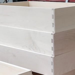 Prefinished Natural Wood Dovetail Drawers Maple 5/8", 1/4" Bottom, 4 ...