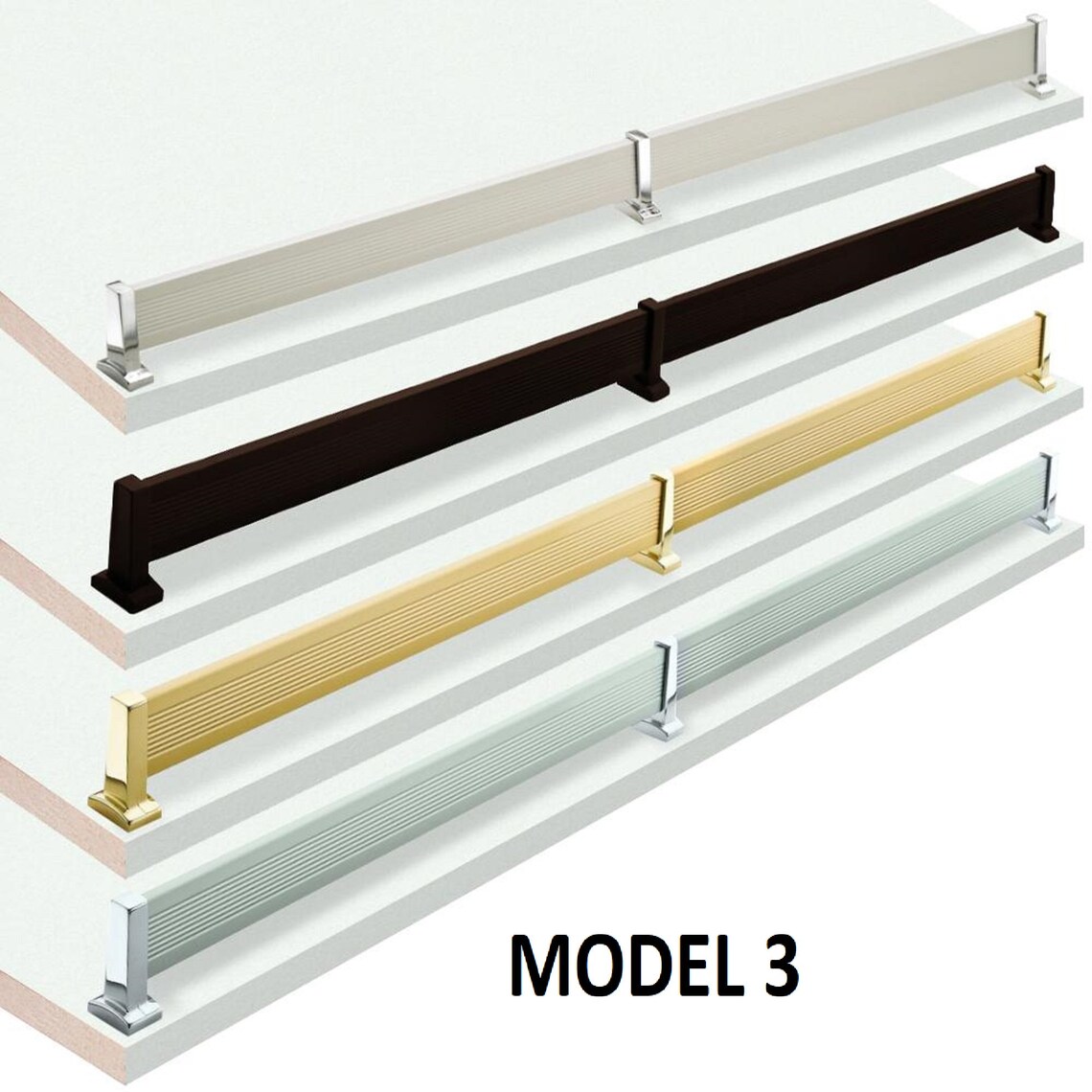 1 Closet Shelf With Shoe Fence Choose Colors of Melamine or - Etsy