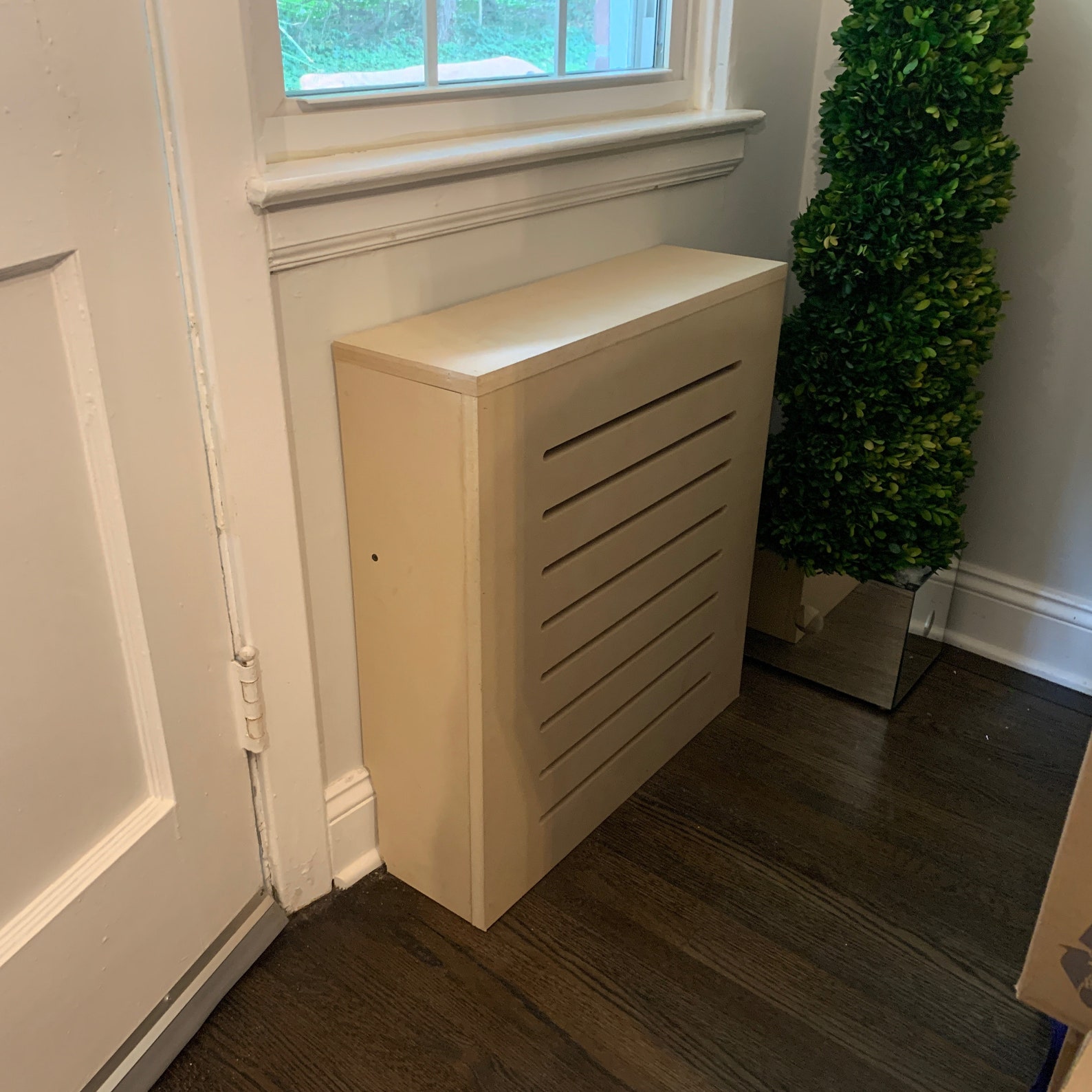 MDF Radiator Cover MD6 Unfinished, Flashtop - 9" Depth, Choose Your ...