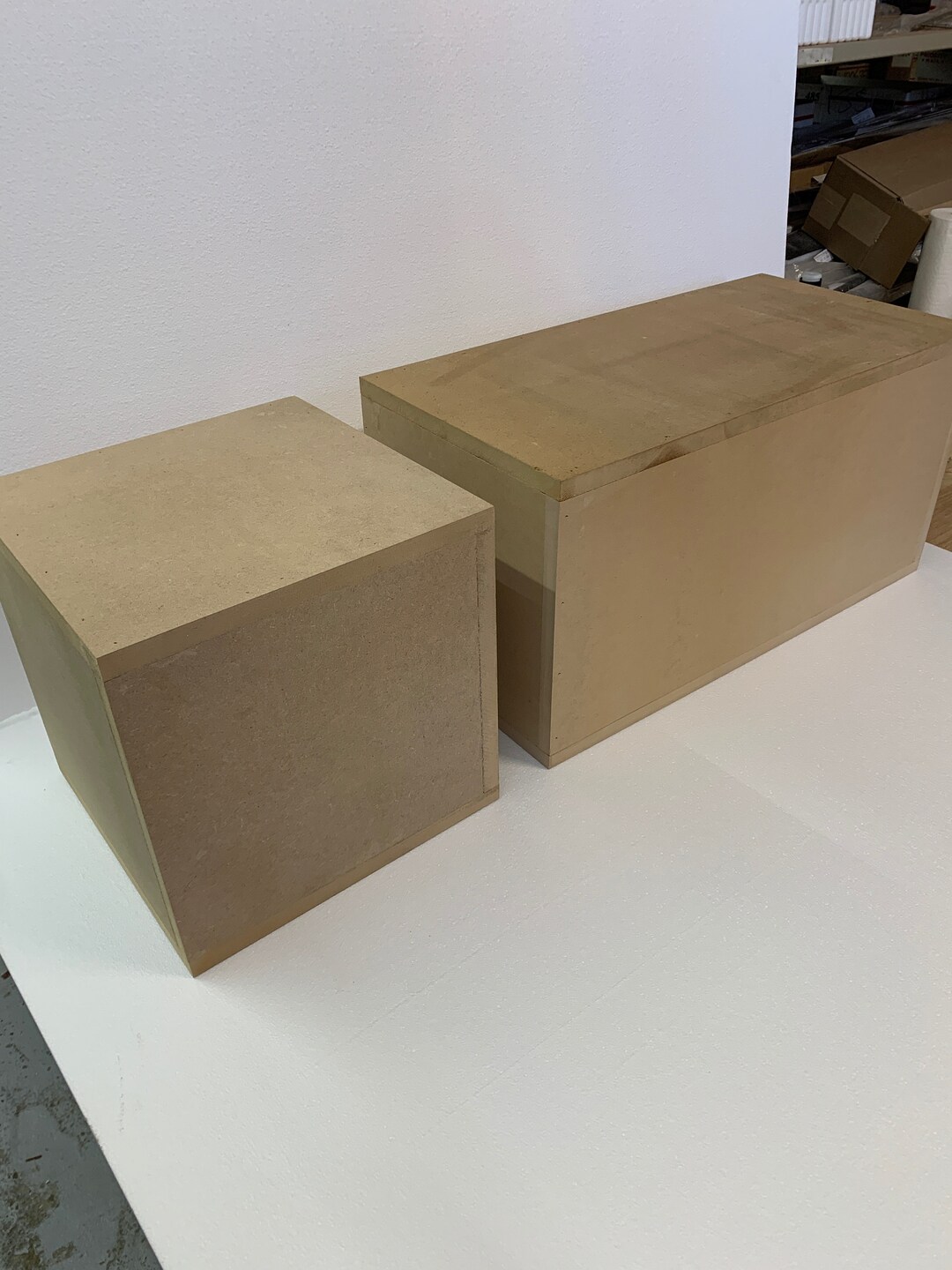 Smallest Side Open Unfinished MDF Paintable Grade Storage Cube 5 Sides ...