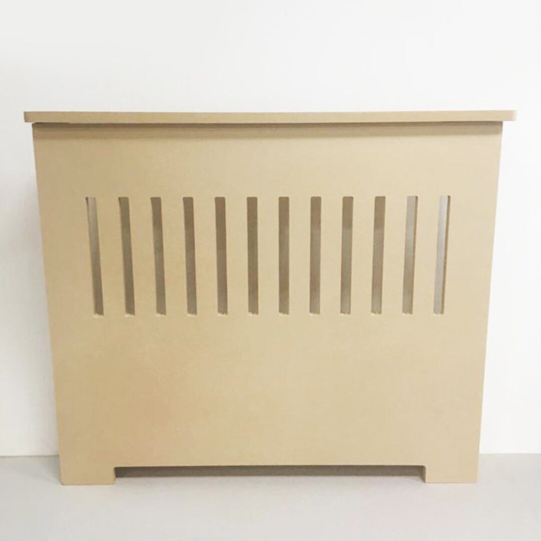 MDF Radiator Cover MD14 Unfinished 9 Depth With Cut Out for Baseboard ...