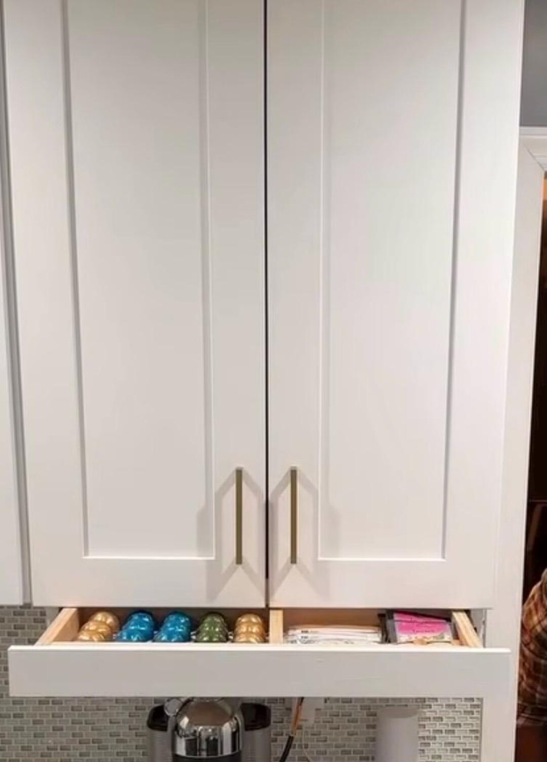 Solid Wood Pull Out Drawer 2-3”H for Wall Cabinets Undermount, Soft ...