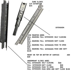 Pull Out Sliding Shelf Birch Plywood SOFT Close Full Extention Side ...