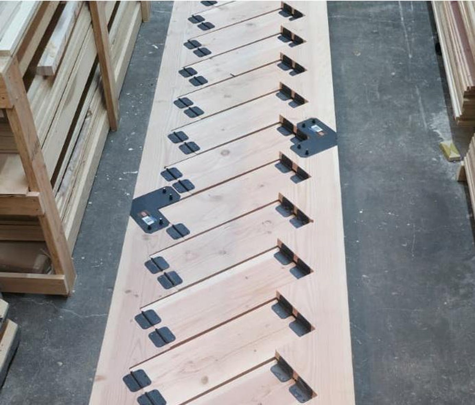 Foldable Wooden Transformer Ladder Wall Pull Down “scorponok” Space ...