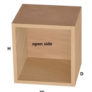 Open Unfinished Plywood or Melamine Storage Cube,box Enclosure, Custom ...