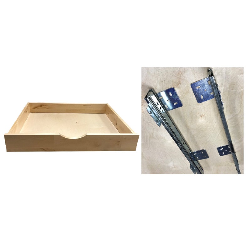Up Mount, Top Mounting Drawer 4-10" Height With Hand Pull Scoop + Soft ...