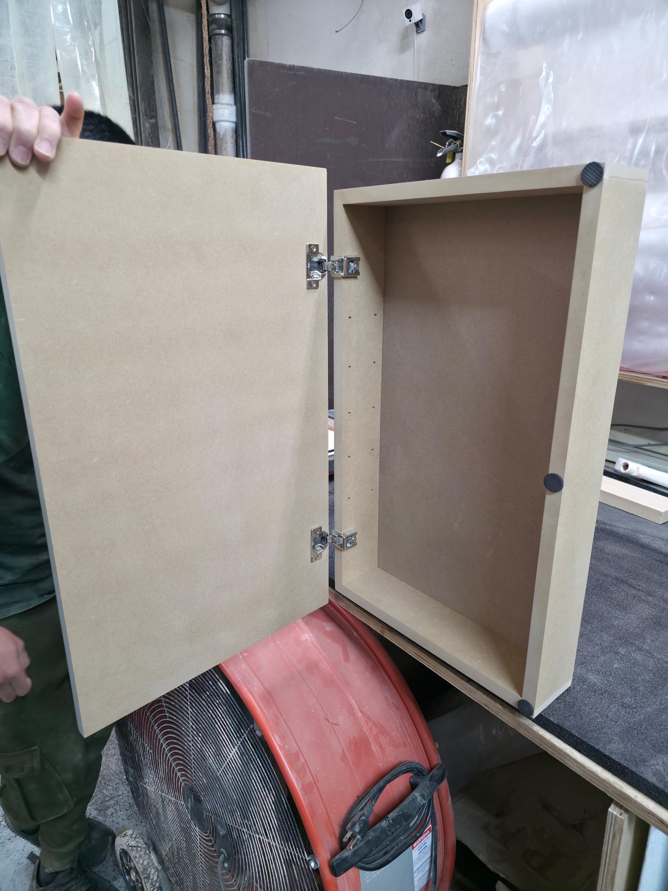 Hide Away Medicine Recessed Cabinet With Door Disguised as Picture ...