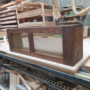 Wall AC, Mini Split , Ductless AC Cover Solid WOOD "wallbirdcage", Open ...