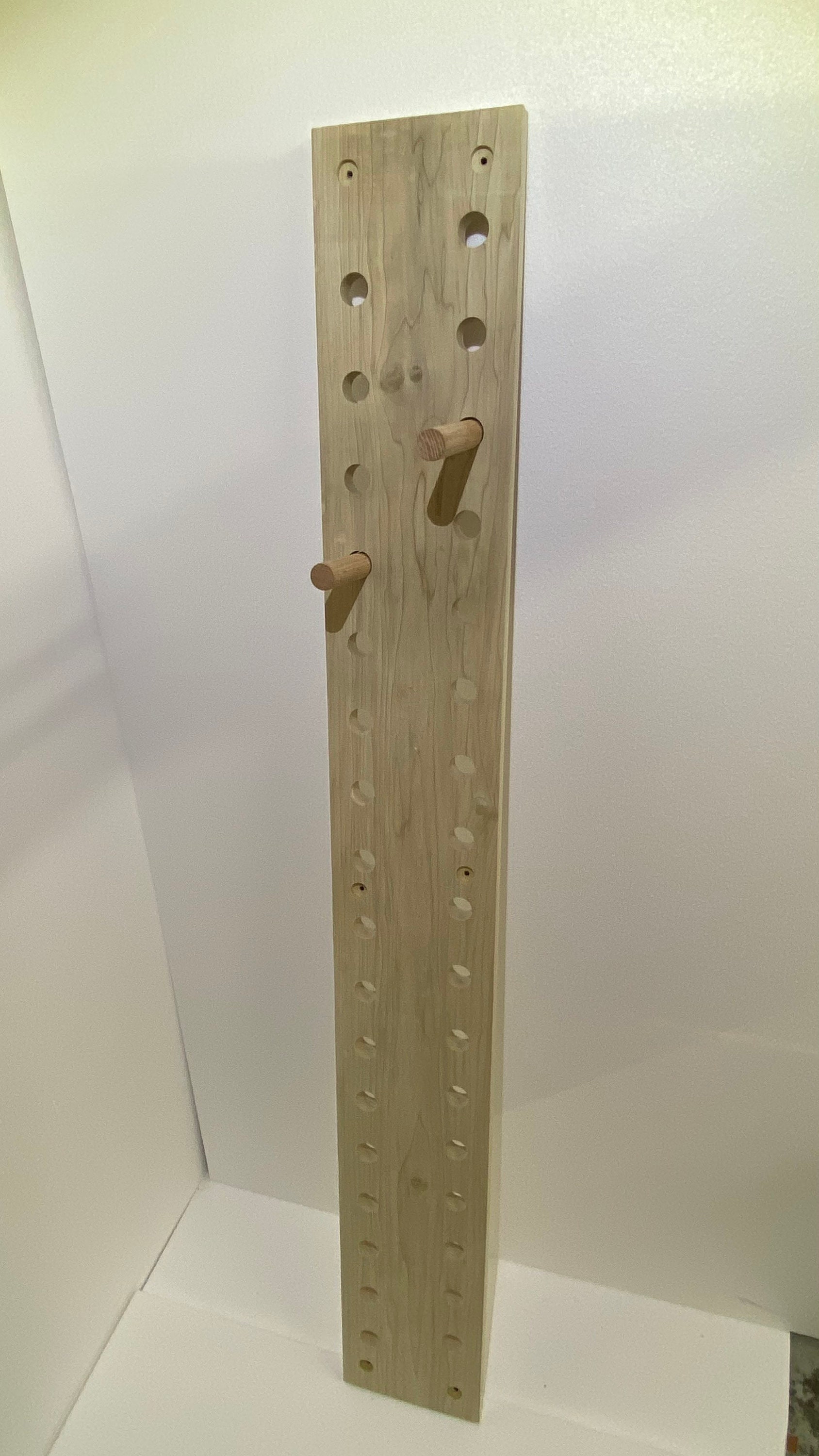 Climbing Solid Wood Peg Board, Gym Pegboard, Crossfit Training ...