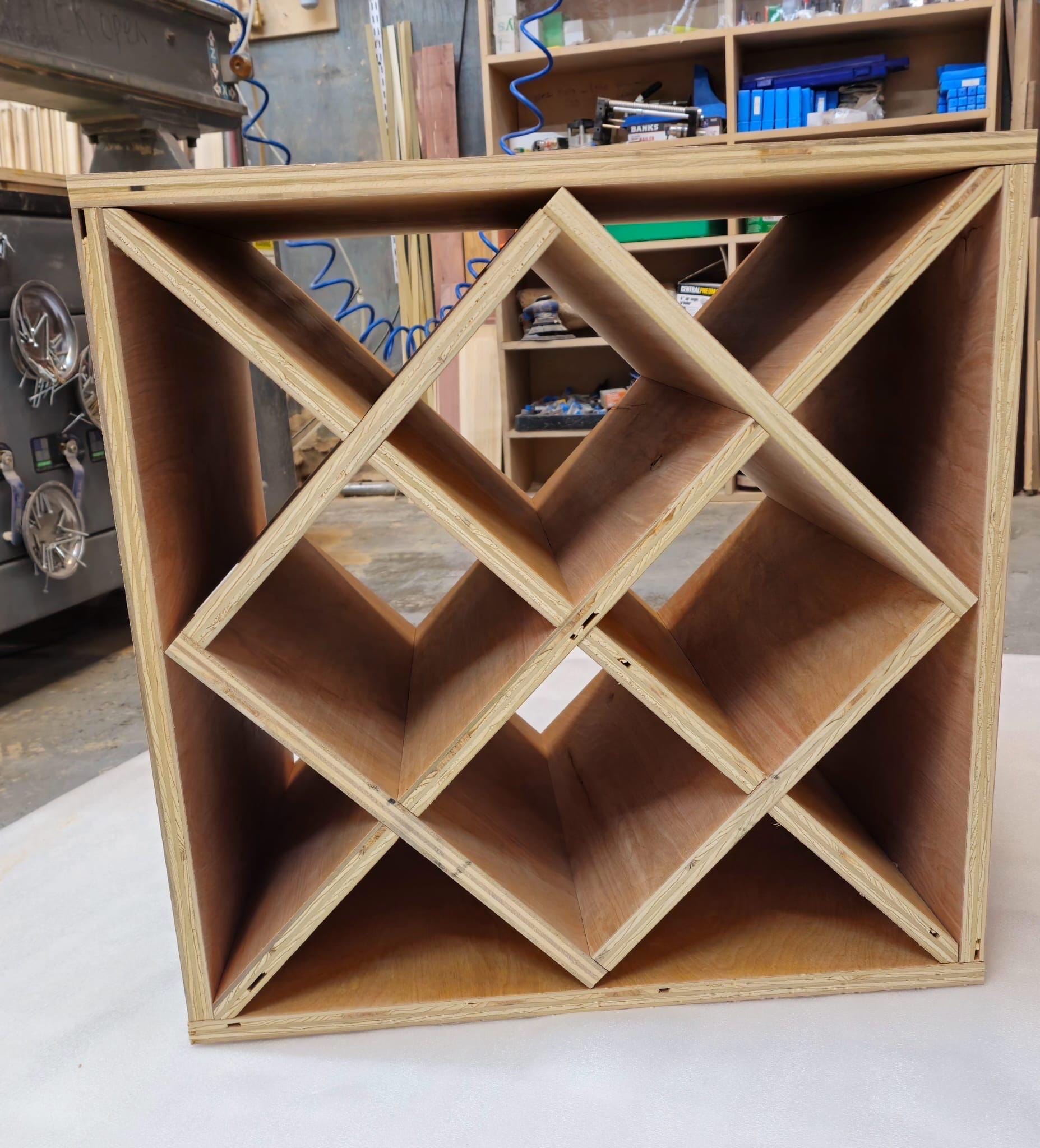 Modular Wine Rack: Unfinished MDF Stackable Wine Storage Cube - Etsy