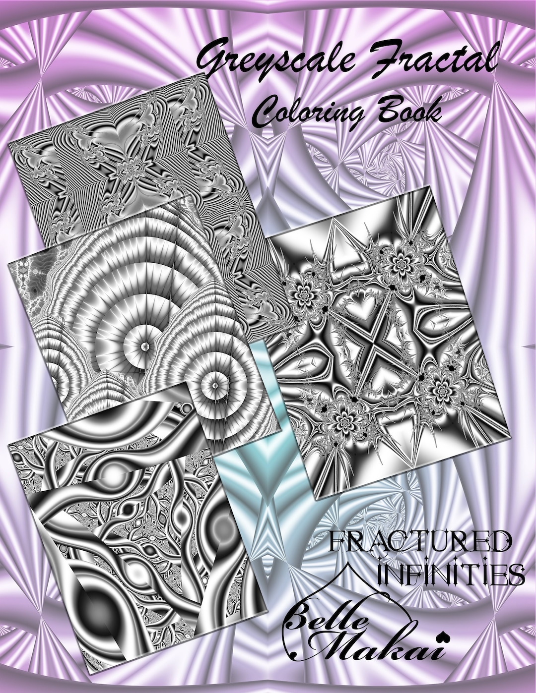 Fractal Coloring Books Unique and Downloadable - Etsy