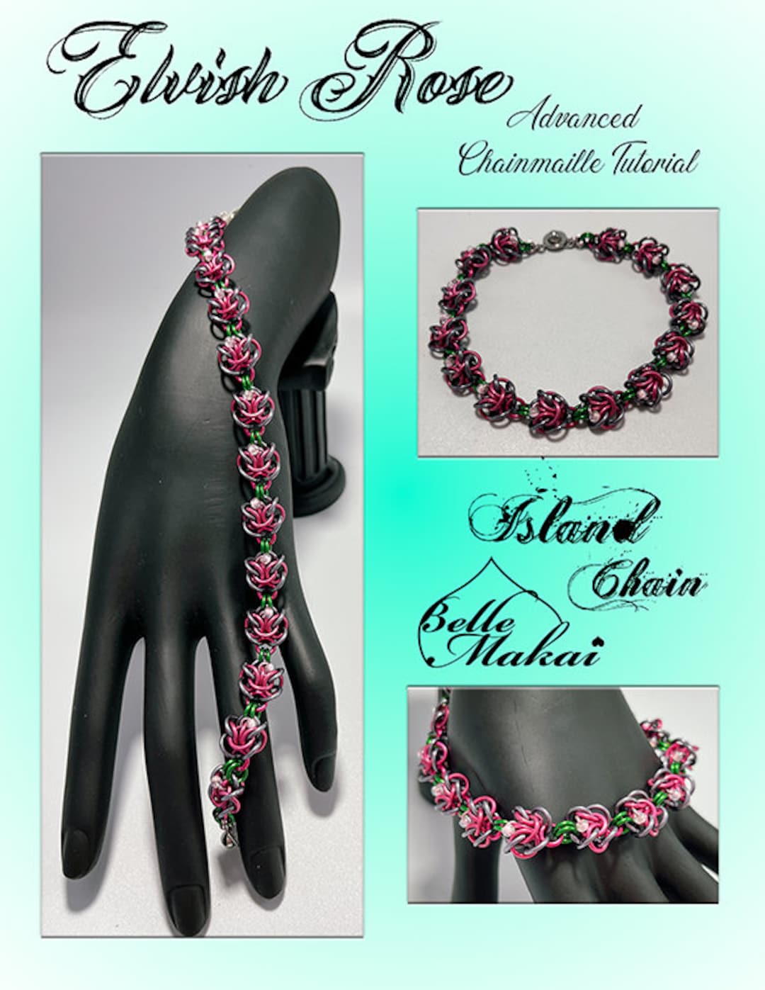 Elvish Rose Chainmaille Bracelet Tutorial - Etsy