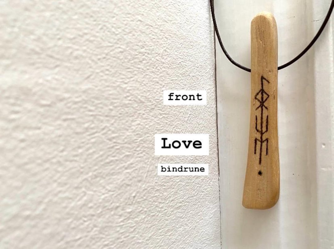 Palo Santo Necklace Talisman With Love and Passion Bindrunes - Etsy