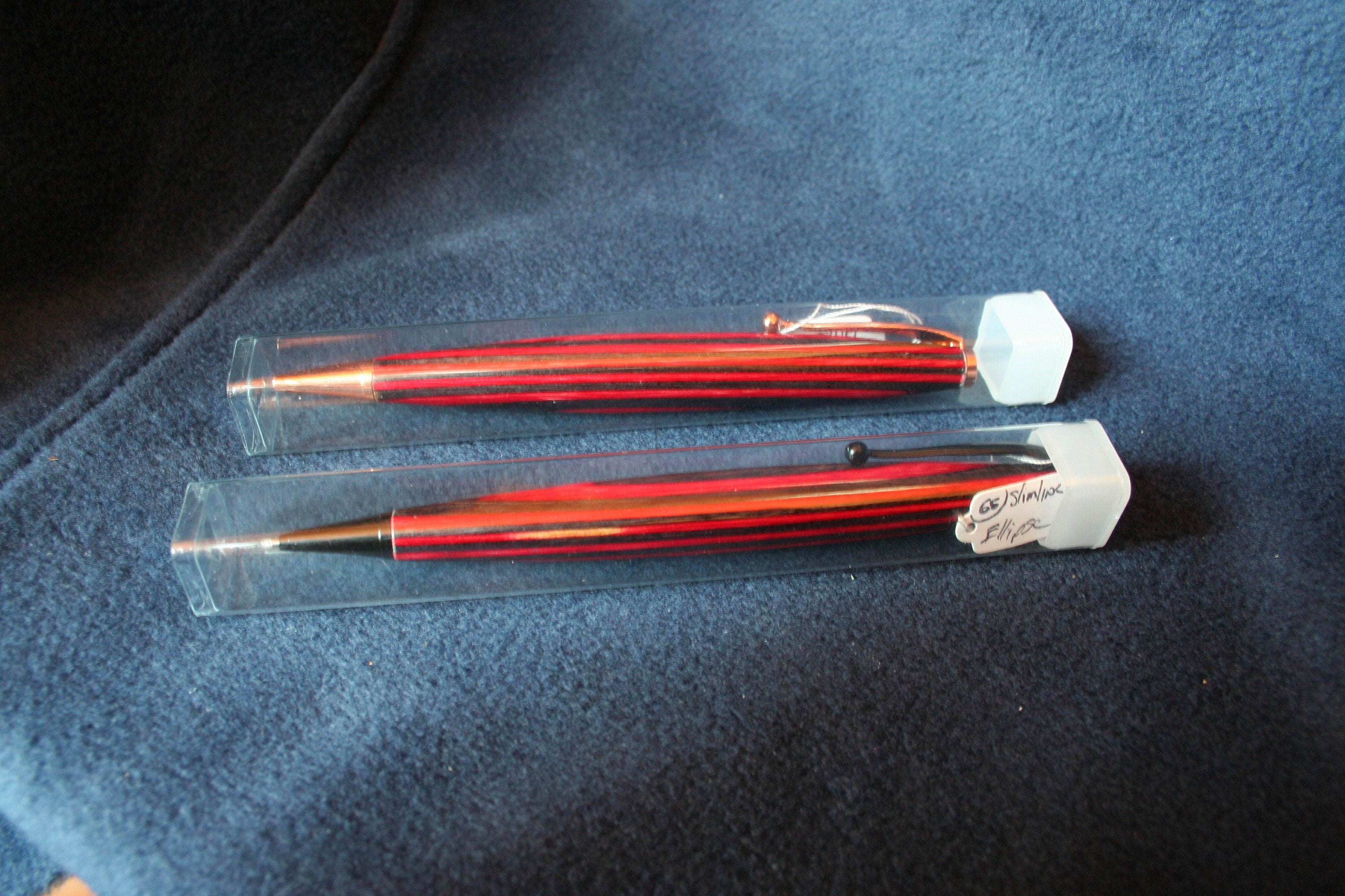 Birch Slimline Handmade Ellipse Pen Red and Black - Etsy