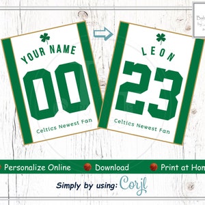 DIY - Editable-boston Celtics Inspired Printable Wall Art ...