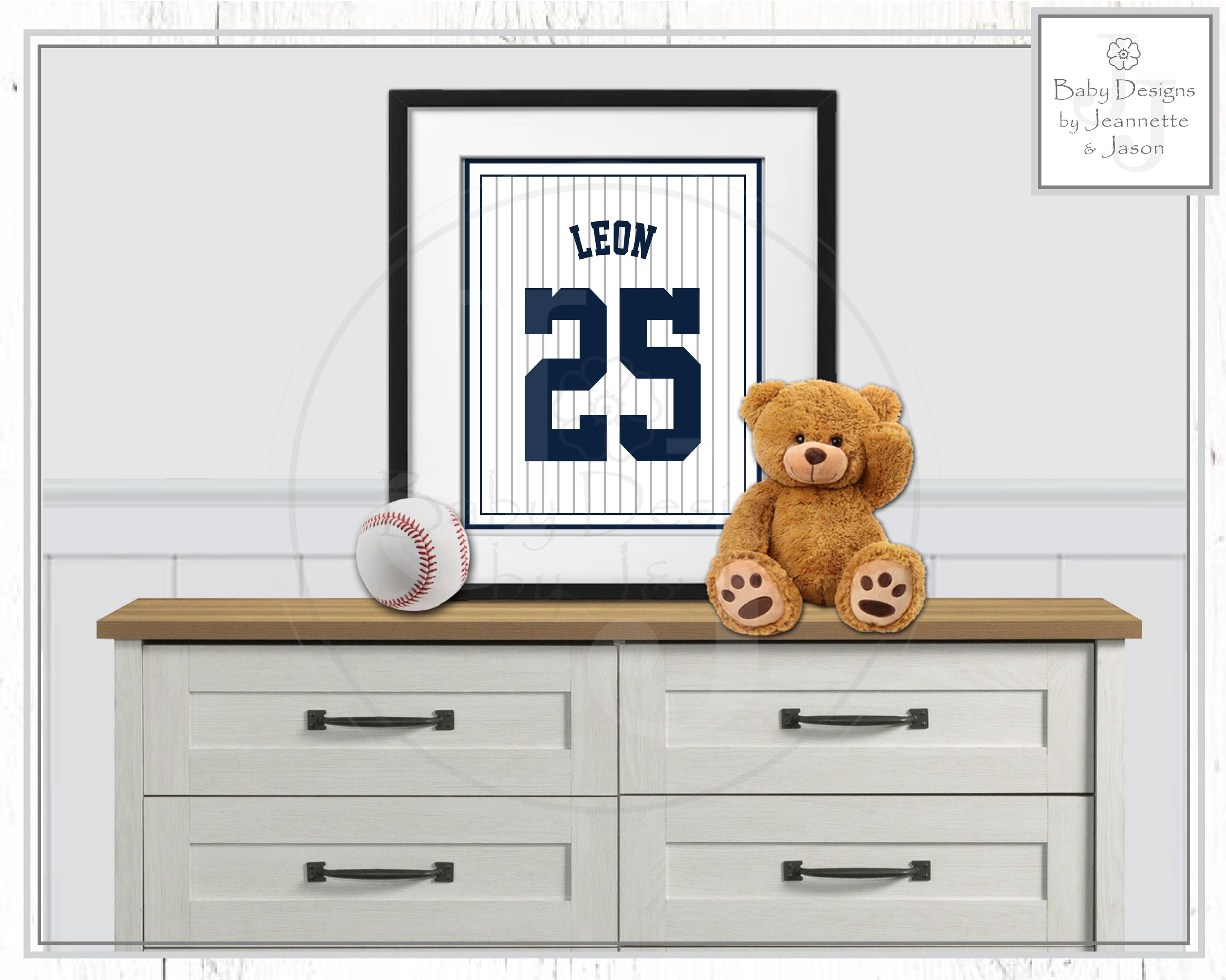 Yankees Inspired Printable-jersey Style Wall Art - Baseball ...