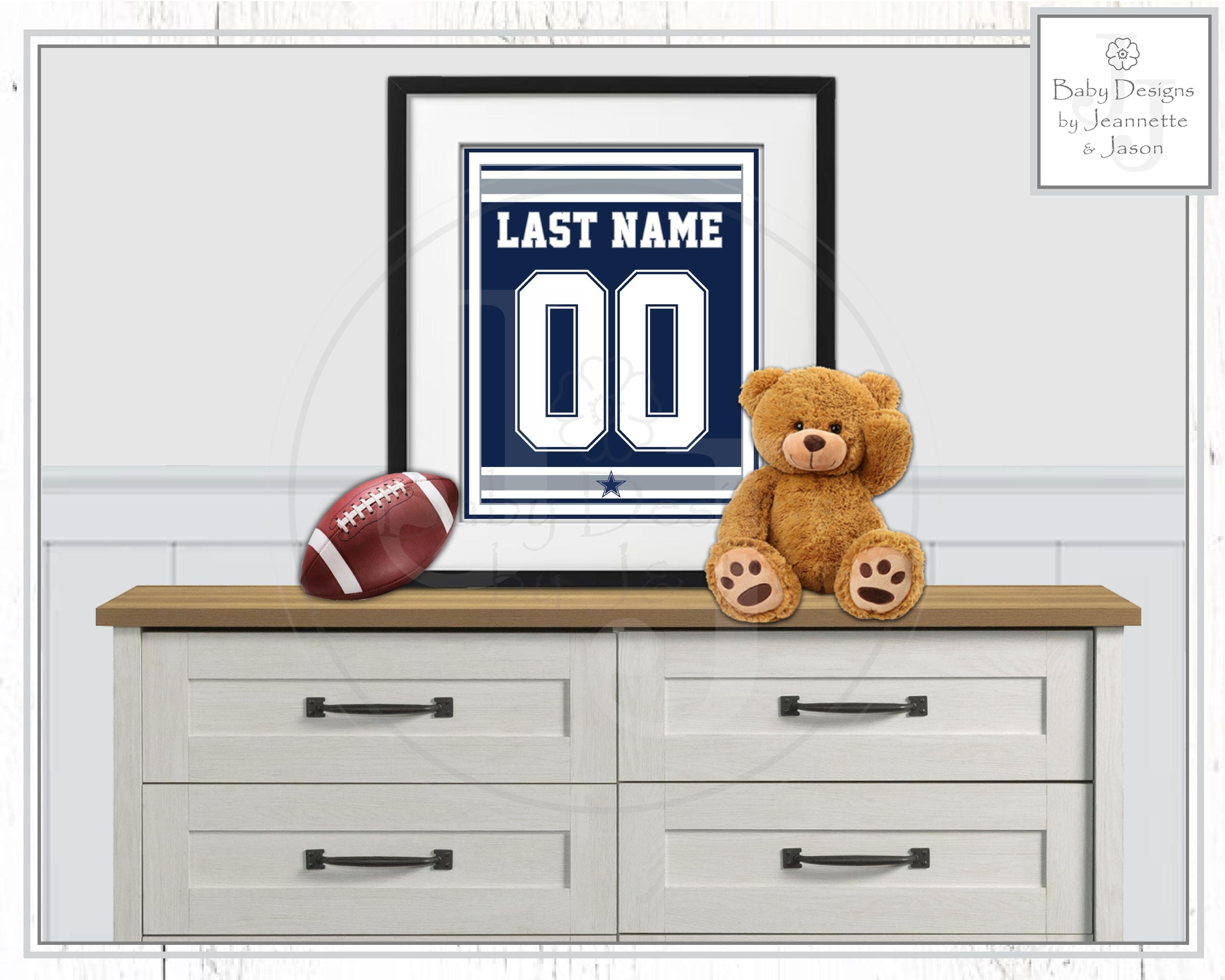 Cowboys Inspired Printable-jersey Style Wall Art -dallas Football ...