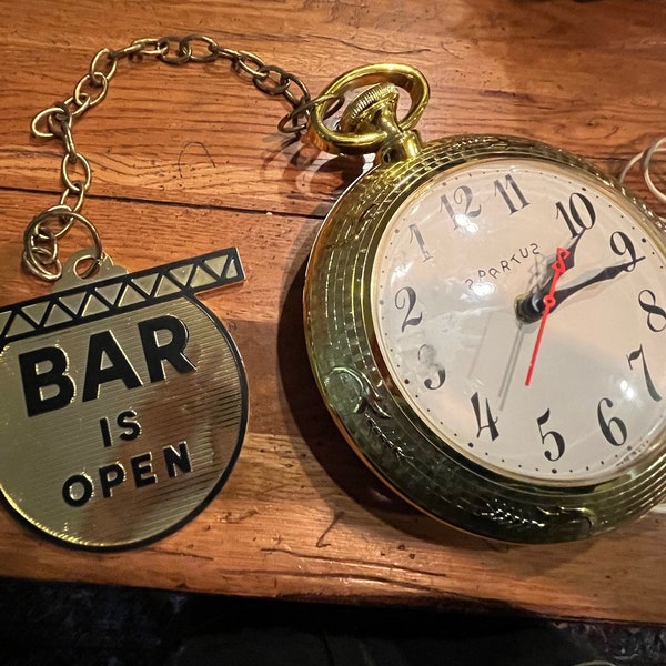 Backwards Wall Clock - Etsy