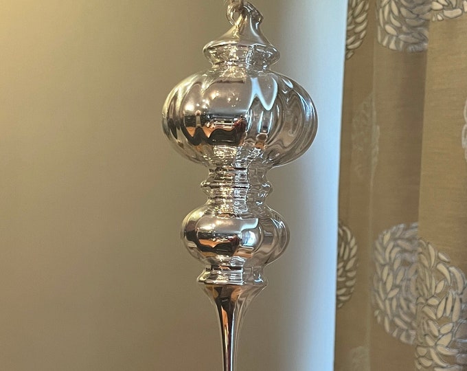 Vintage Large Mercury Glass Finials, Christmas Ornaments - Etsy
