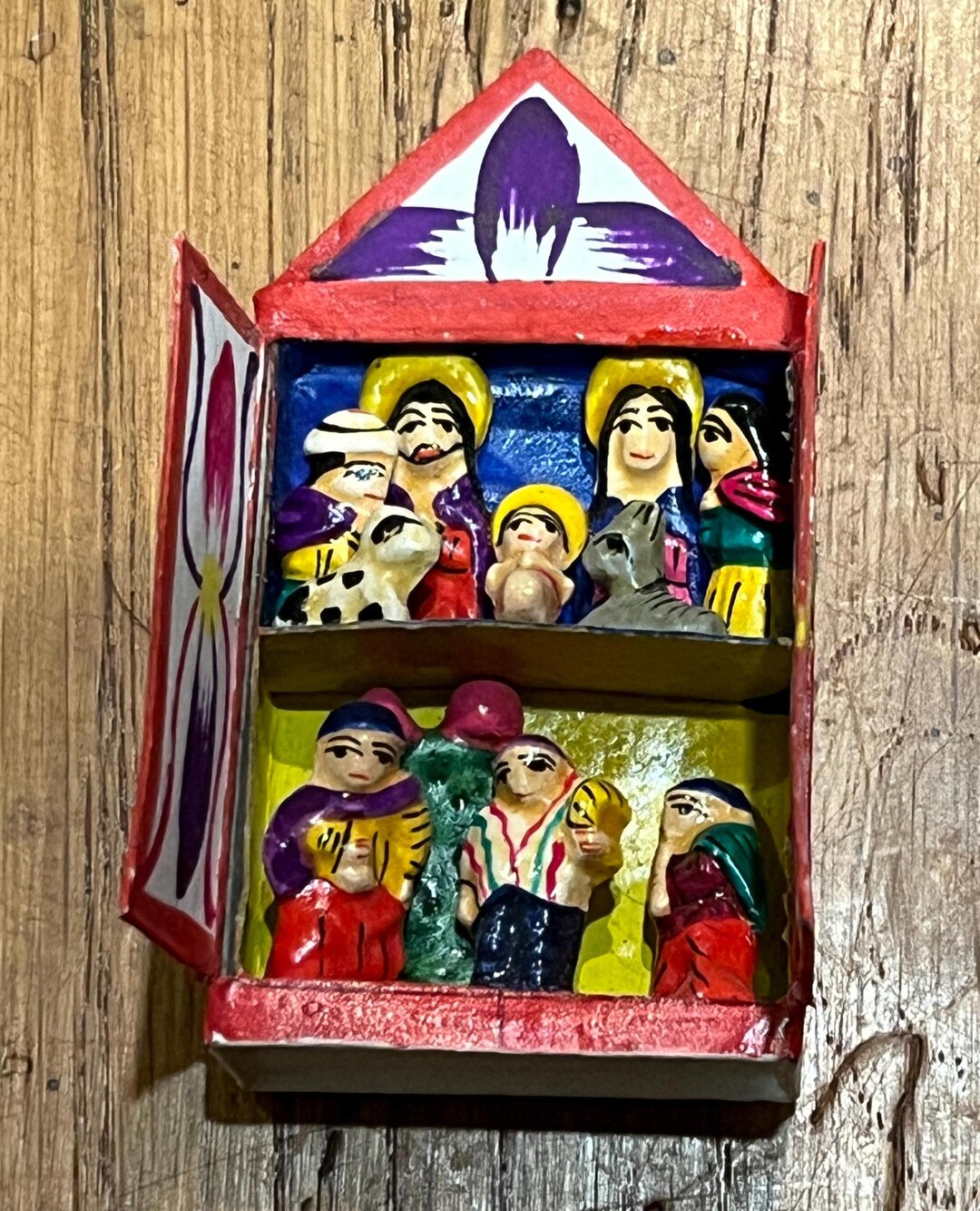 Vintage Retablo Mini Nativity / Shadow Box Display, Peru - Etsy
