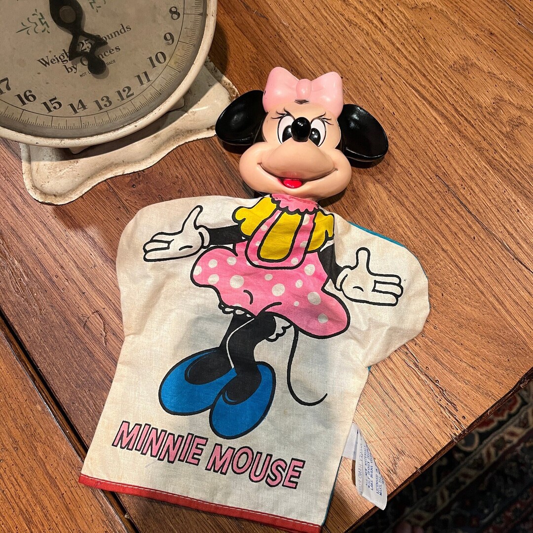 Vintage Minnie Mouse Hand Puppet - Etsy