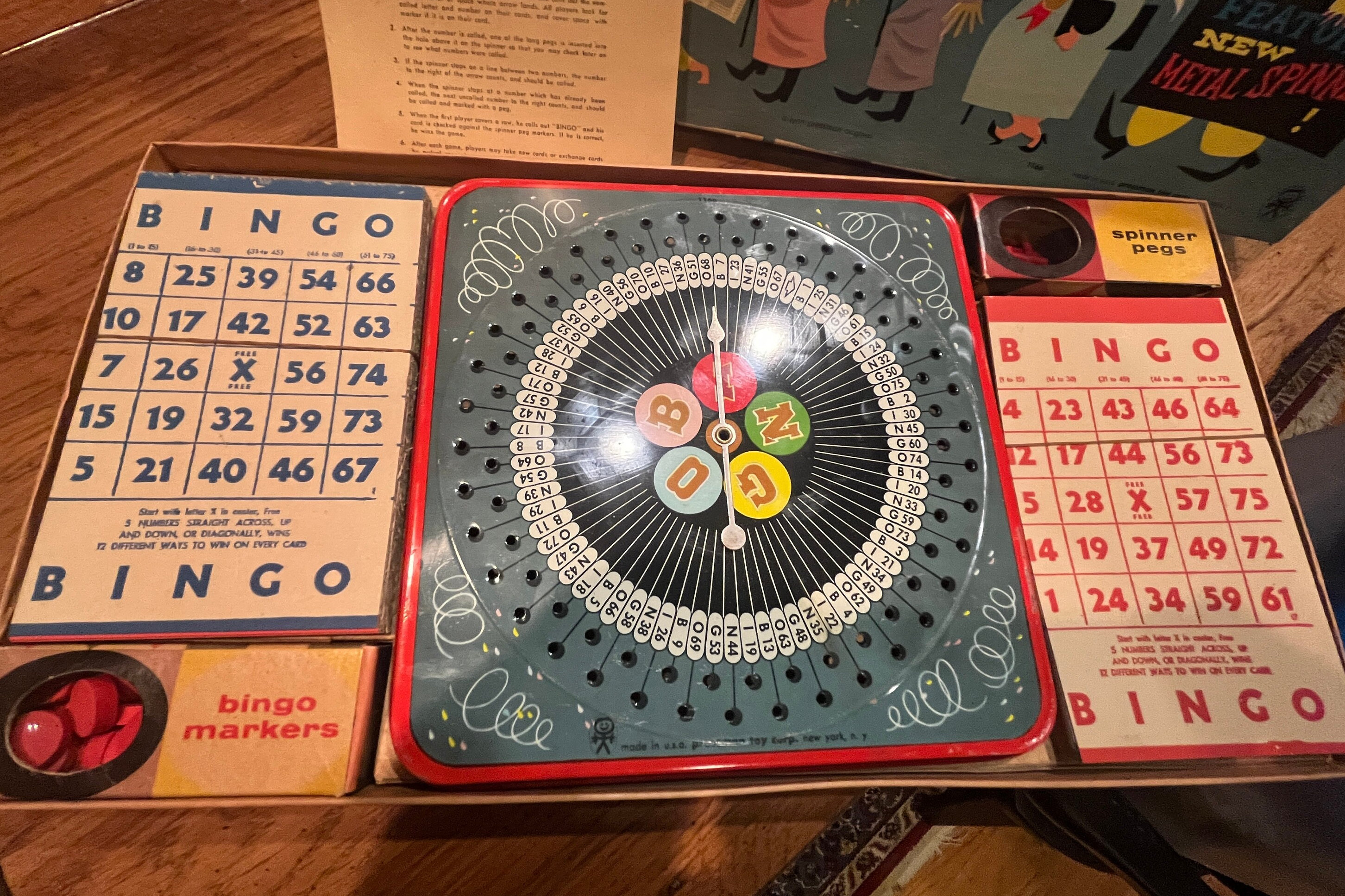 Vintage BINGO Game by Pressman 1950s - Etsy