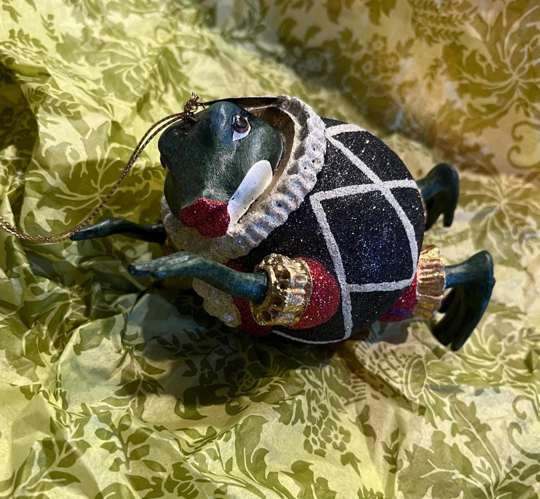 Vintage Katherine's Collection Kissing Frog Ornament (THIS IS A RESCUE ...
