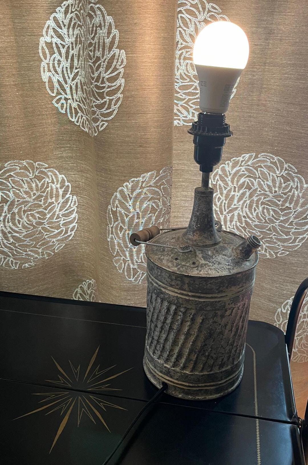 Vintage Old Kerosene Can Table Lamp - Etsy