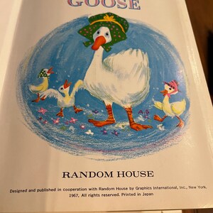 Vintage Mother Goose Pop-up Book - Etsy
