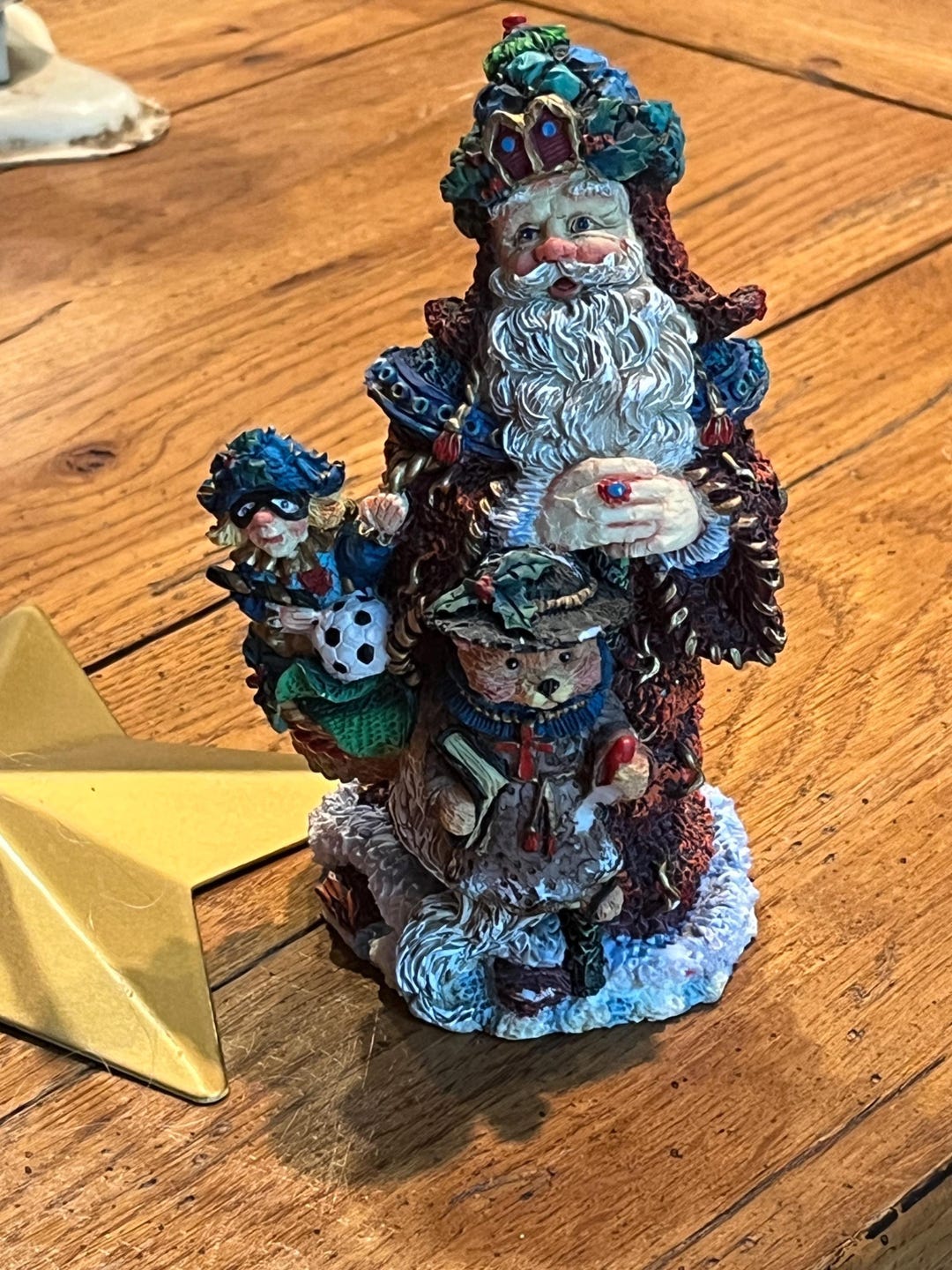 Vintage Possible Dreams Crinkle Claus Santa Figure Teddy Crinkle ...