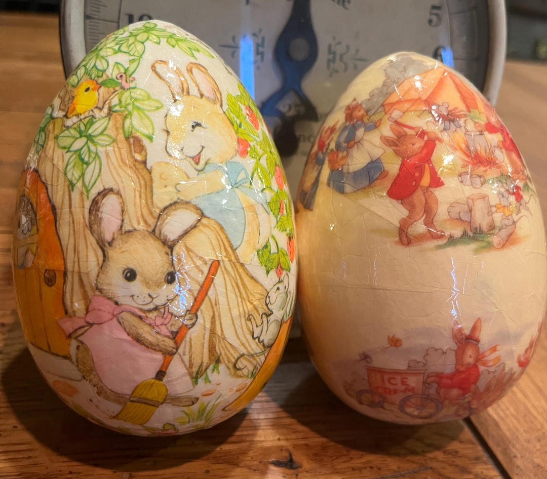 Vintage Set of 2 Reflections Barry Patch, Easter Eggs, 1986 - Etsy