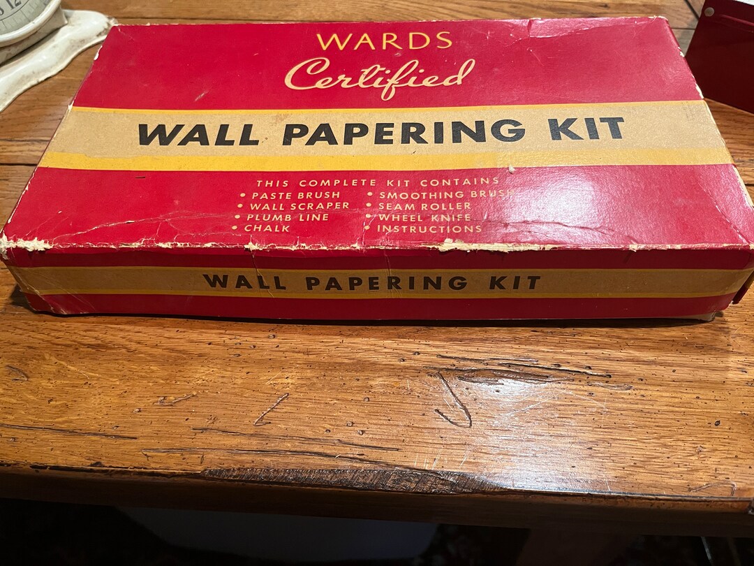 Vintage Montgomery Wards Certified Wallpapering Kit - Etsy