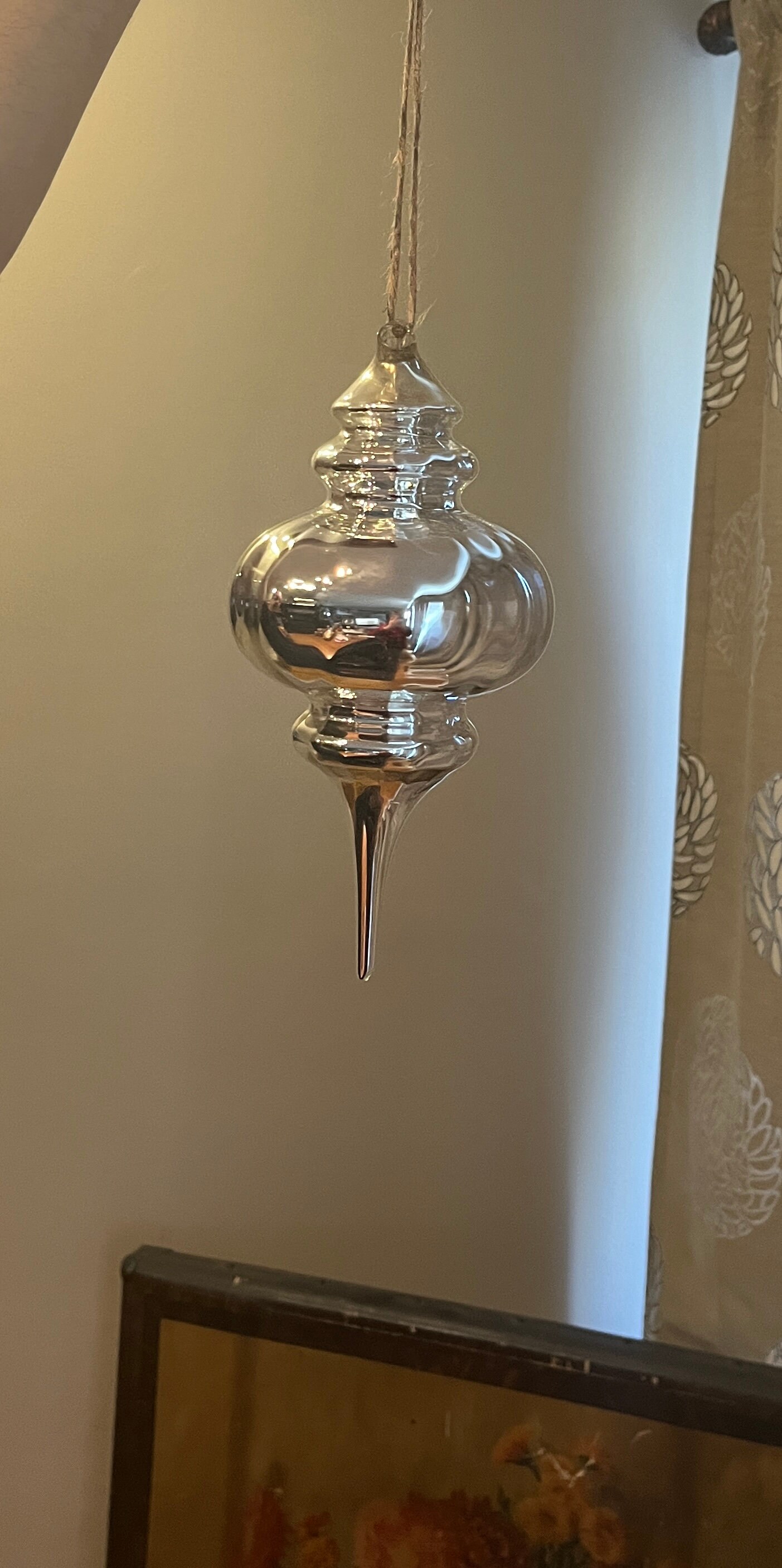 Vintage Large Mercury Glass Finials, Christmas Ornaments - Etsy