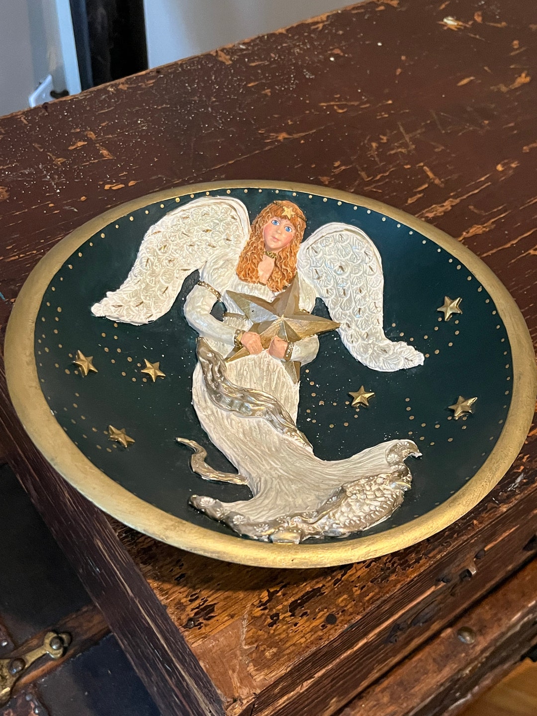 Vintage Kurt Adler Angel Bowl - Etsy