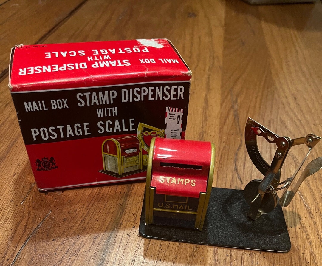 Vintage Mail Box Stamp Dispenser With Postage Scale, Made in Japan - Etsy