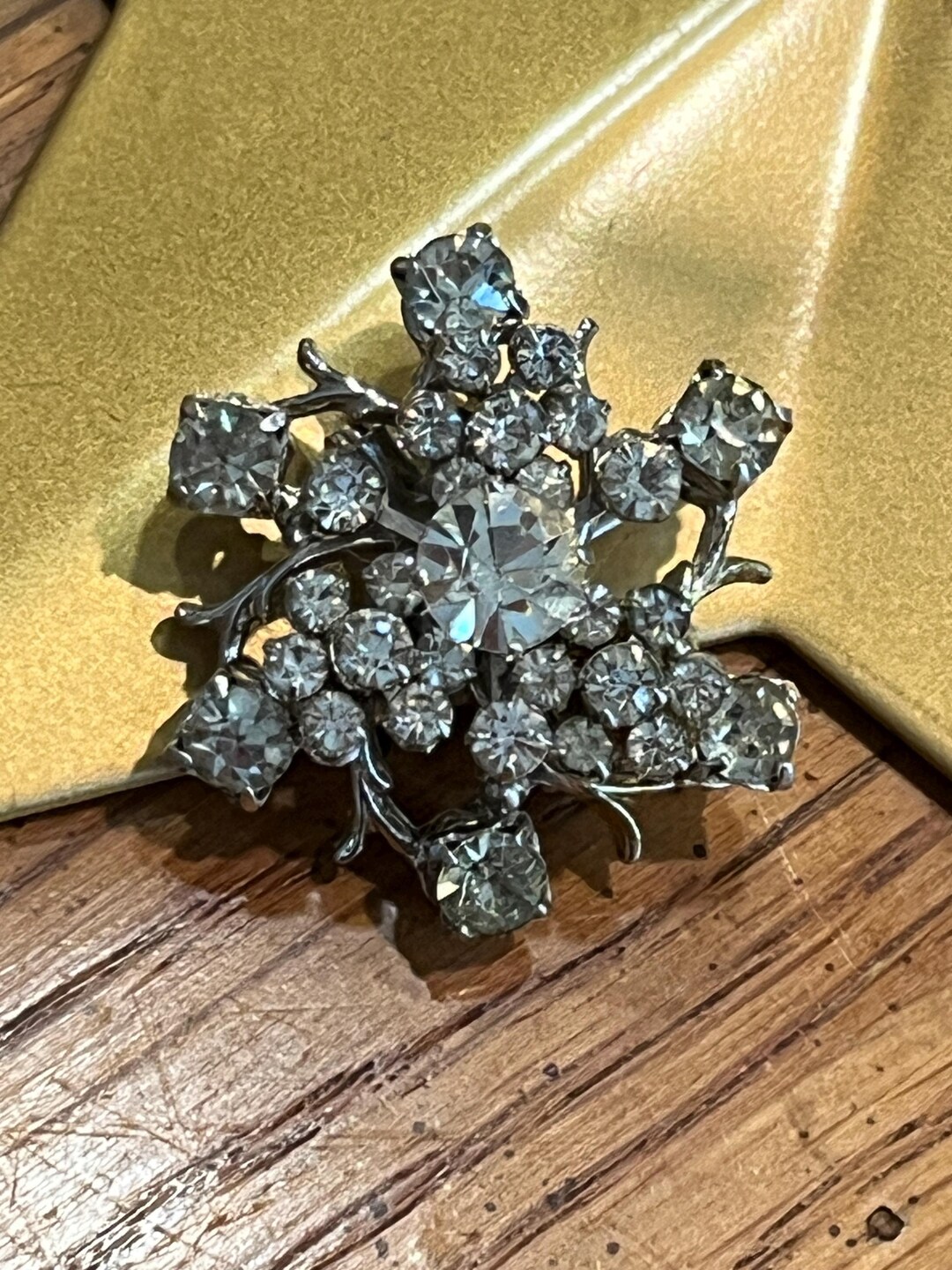 Vintage Rhinestone Pendant And/or Pin - Etsy