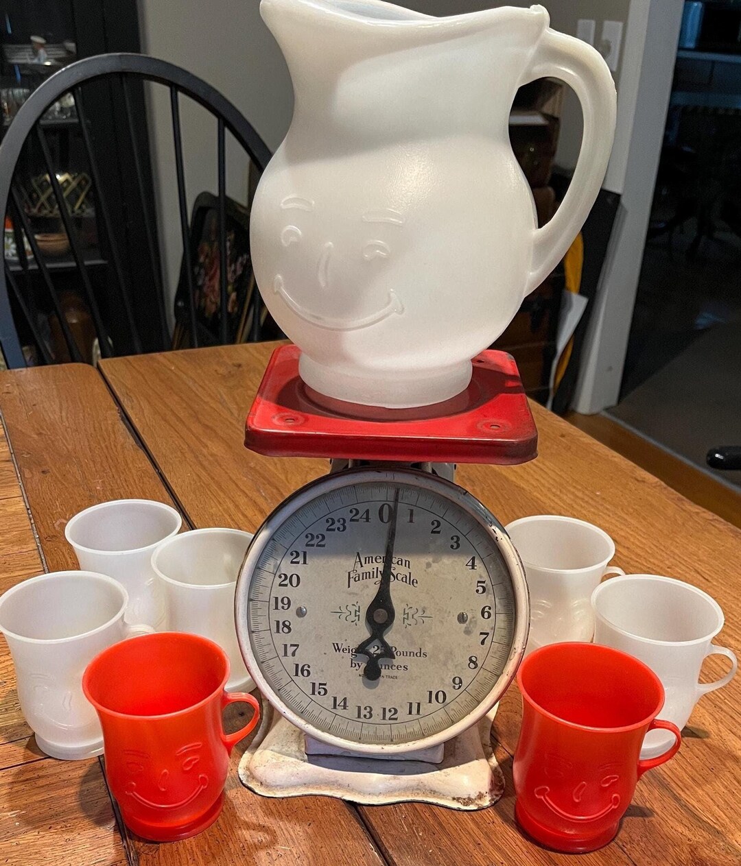 Vintage Kool-aid Man Plastic Pitcher and Cups, Set of 8, 1970s - Etsy