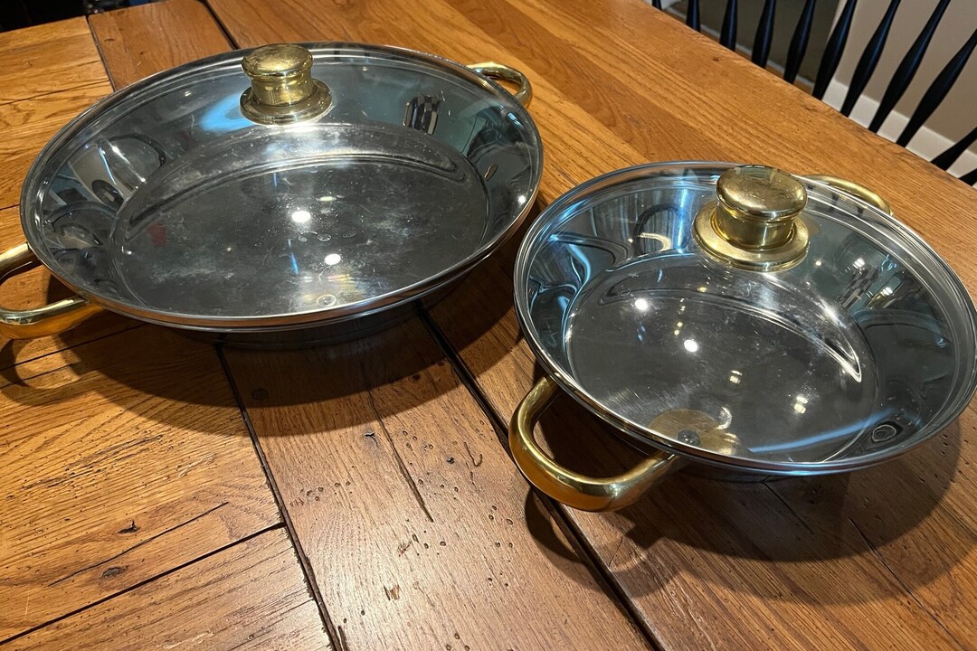 Set of 2 Cuisine Cookware Command Performance Gold Plus Lids - Etsy