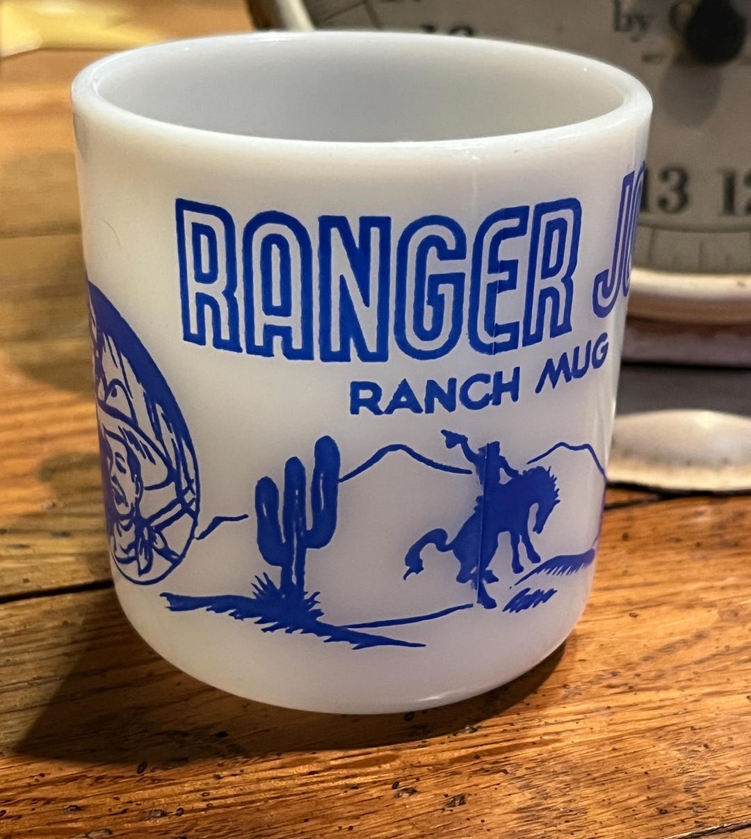 Vintage Hazel Atlas Ranger Joe Ranch Mug - Etsy