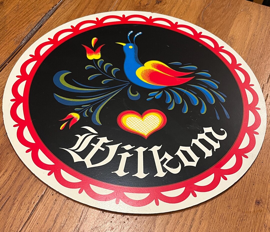 Vintage Pennsylvania Dutch Welcome Sign - Etsy