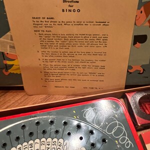 Vintage BINGO Game by Pressman, 1950s - Etsy