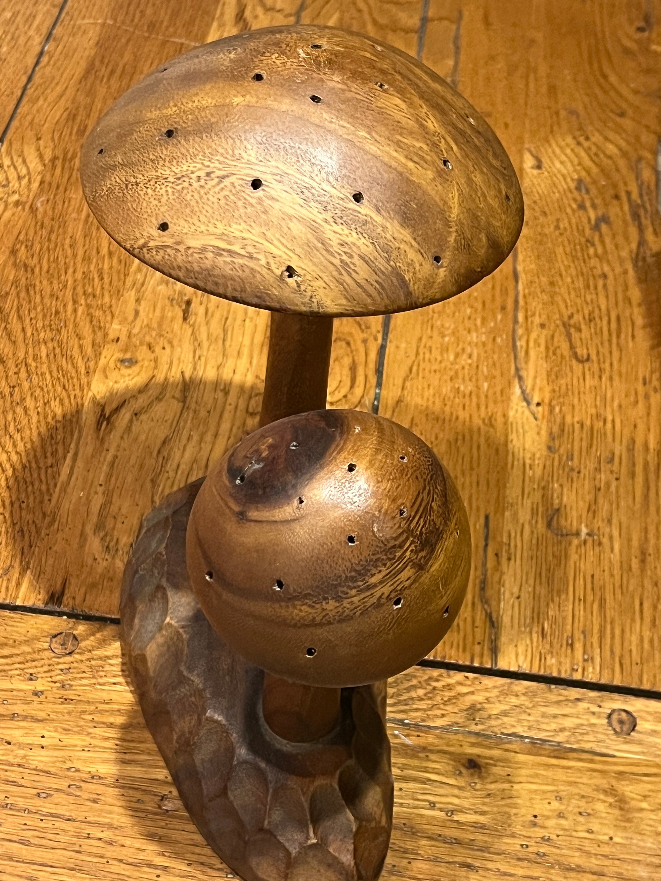 Vintage Wooden Mushrooms Hors D'oeuvres Server - Etsy