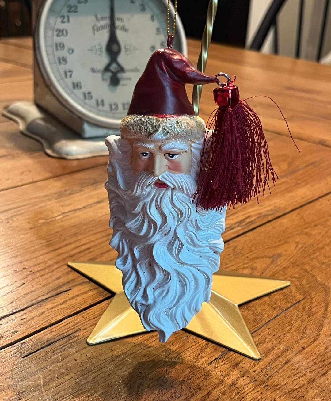Vintage Santa Head Ornament - Etsy