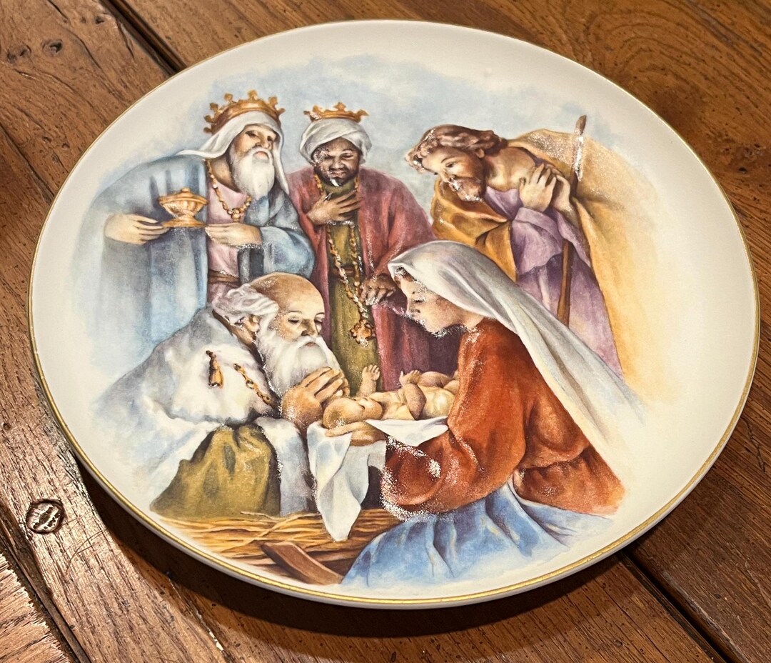Vintage Nativity Plate, by Homco, Made in Taiwan - Etsy