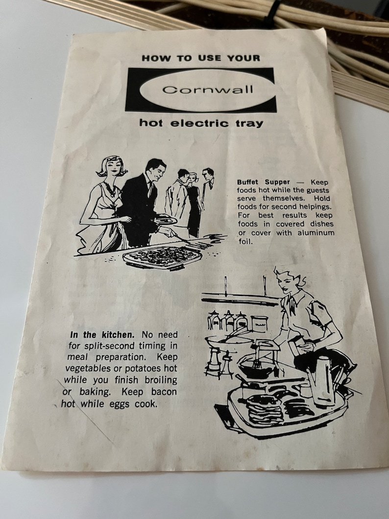 Vintage Cornwall Hot Electric Tray - Etsy