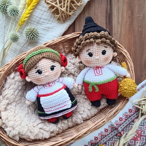 Crochet English Pattern PDF. Amigurumi Toys Patterns. Ukrainian Doll ...