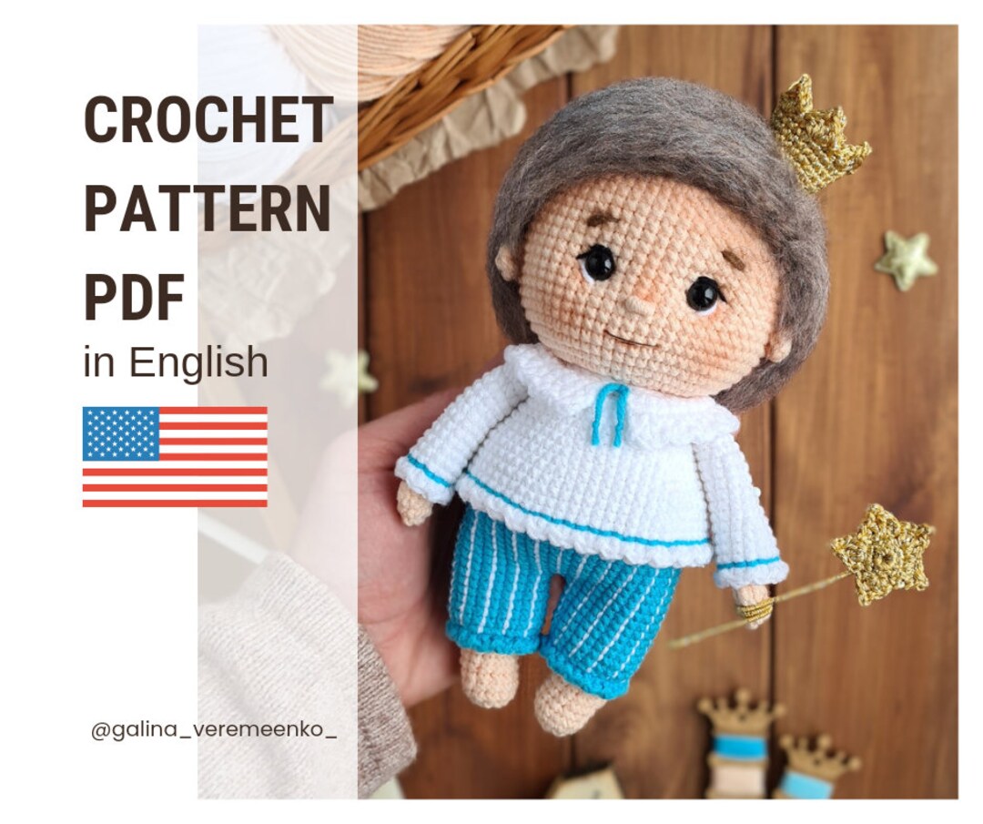 Crochet Prince Pattern. Crochet Pattern. Crochet Prince. Easy Crochet ...