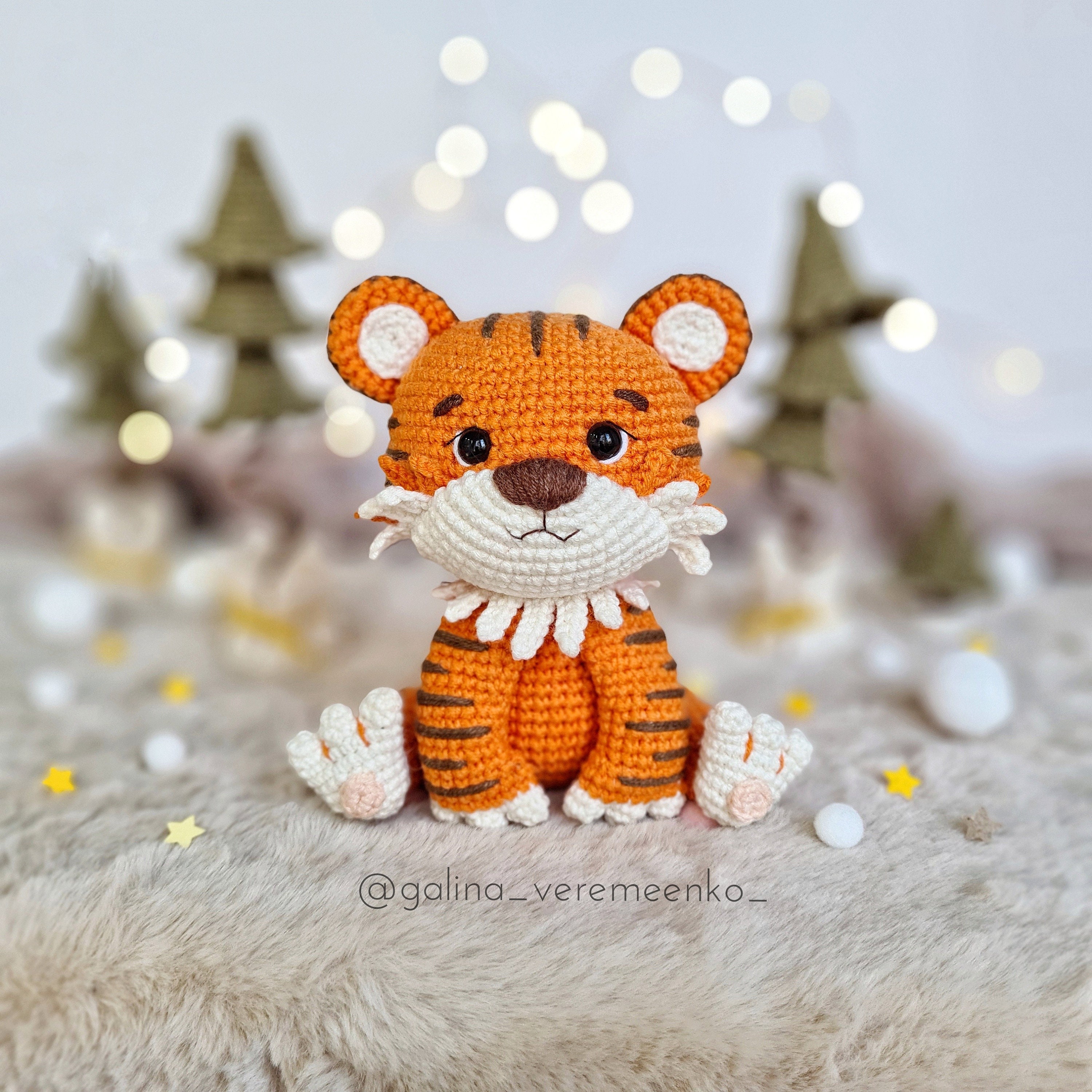 Crochet Tiger. Crochet PATTERN Tiger, Crochet Animals Pattern, Tutorial ...