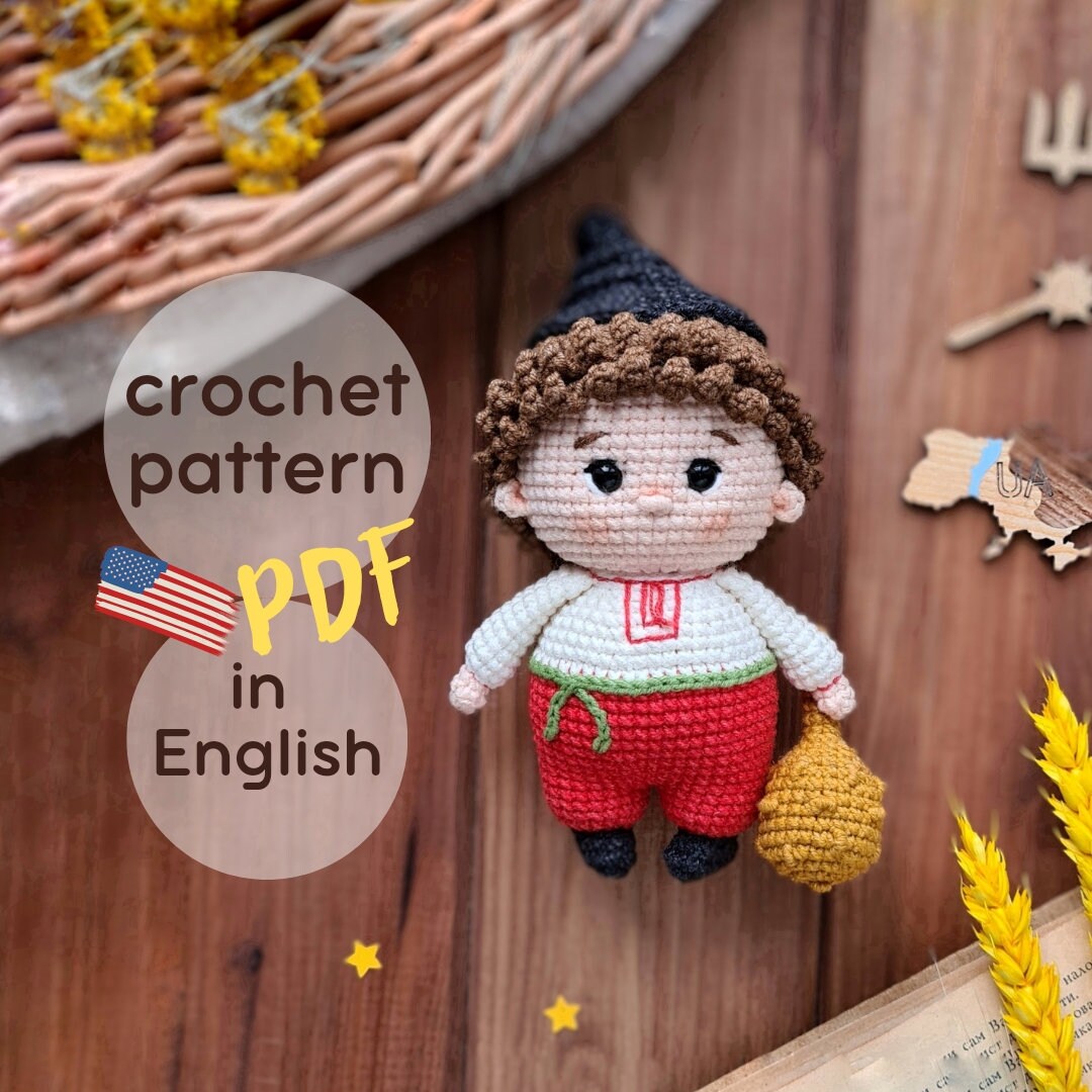 Crochet English Pattern PDF. Amigurumi Toys Patterns. Ukrainian Doll ...